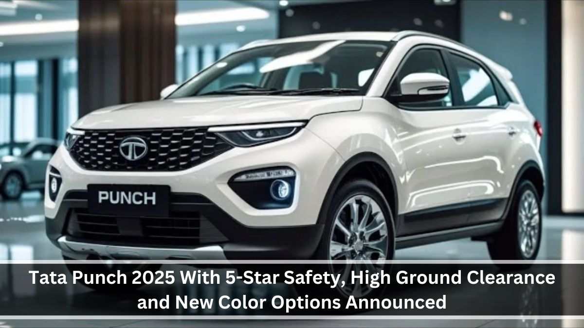 Tata Punch 2025 With 5-Star Safety, High Ground Clearance and New Color ...
